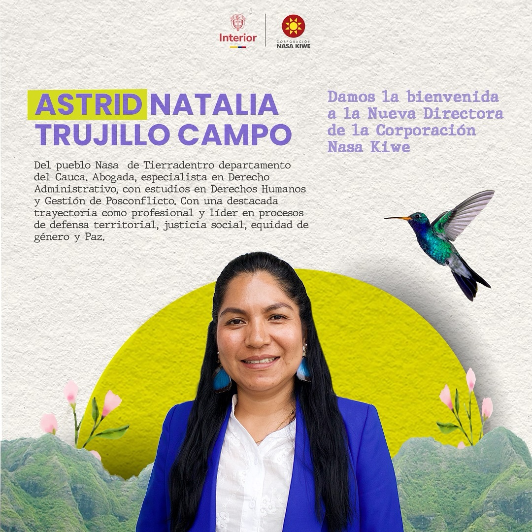 Nueva directora de la Corporación Nasa Kiwe - Corporación Nasa Kiwe ...